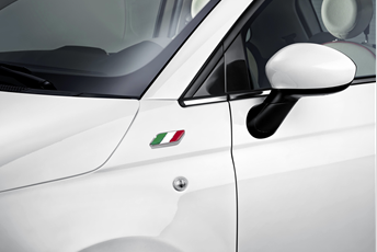 Genuine Fiat 500E Italian Flag Wing Badges – Car Accessories Plus